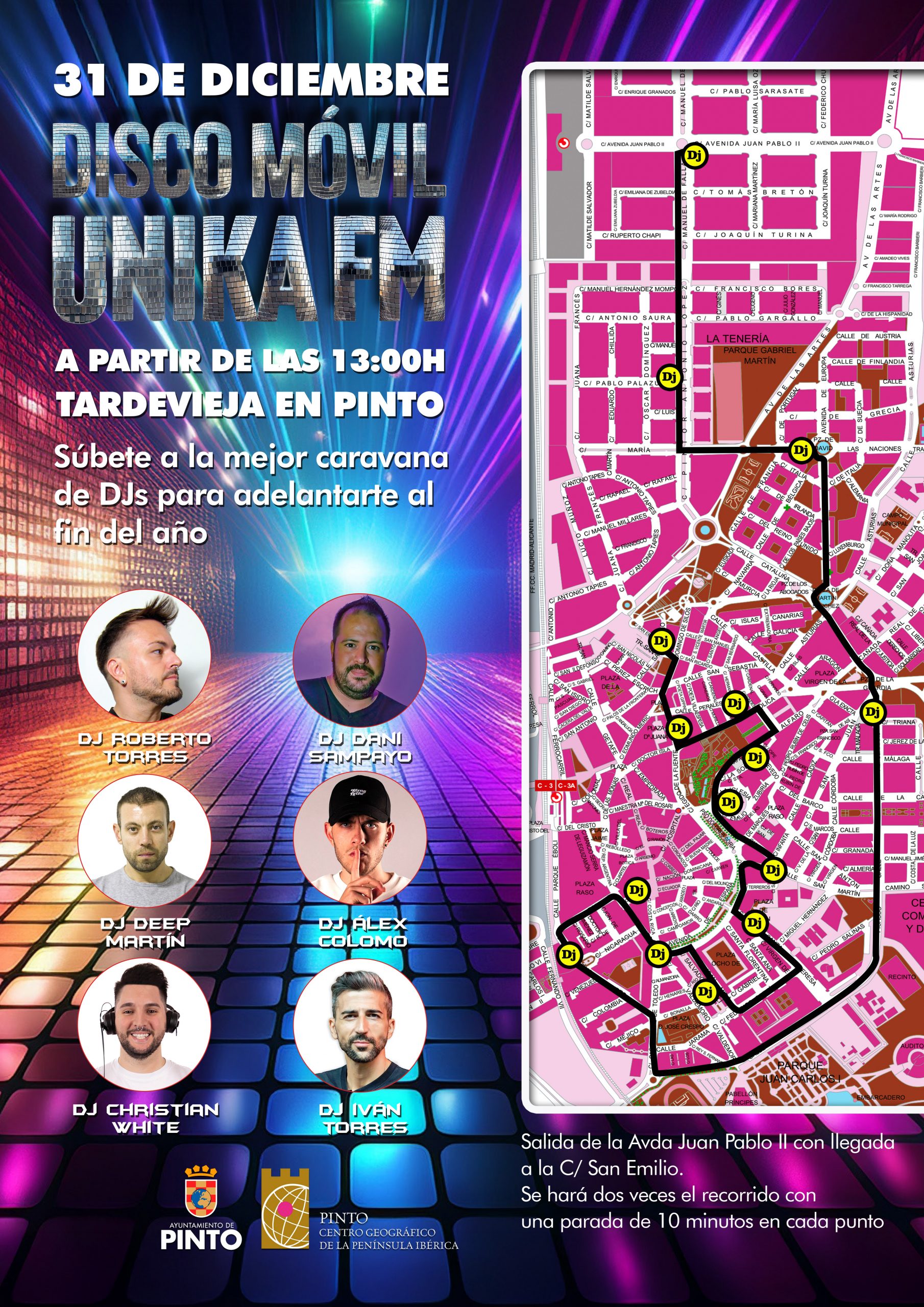 Una Disco Móvil amenizará la 'Tardevieja' en Pinto y Händel ...